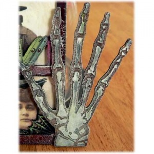 Skeleton Hand Bones Wood Shape for art and crafts